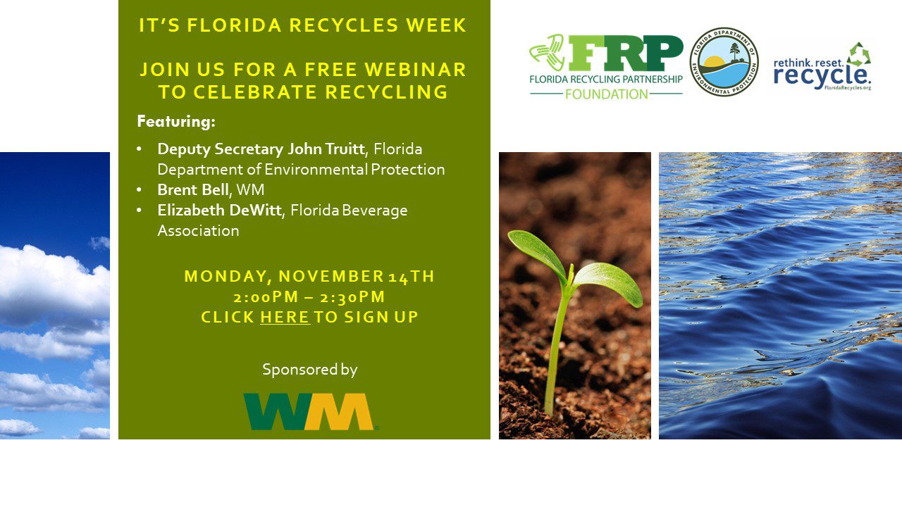 Celebrate Recycling with this year's Florida Recycles Week on November ...